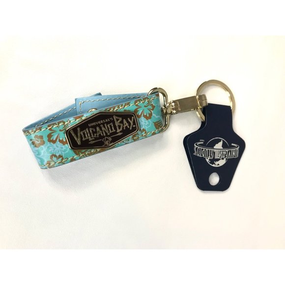Universal Studio | Other | Volcano Bay Universal Leather Keychain New ...